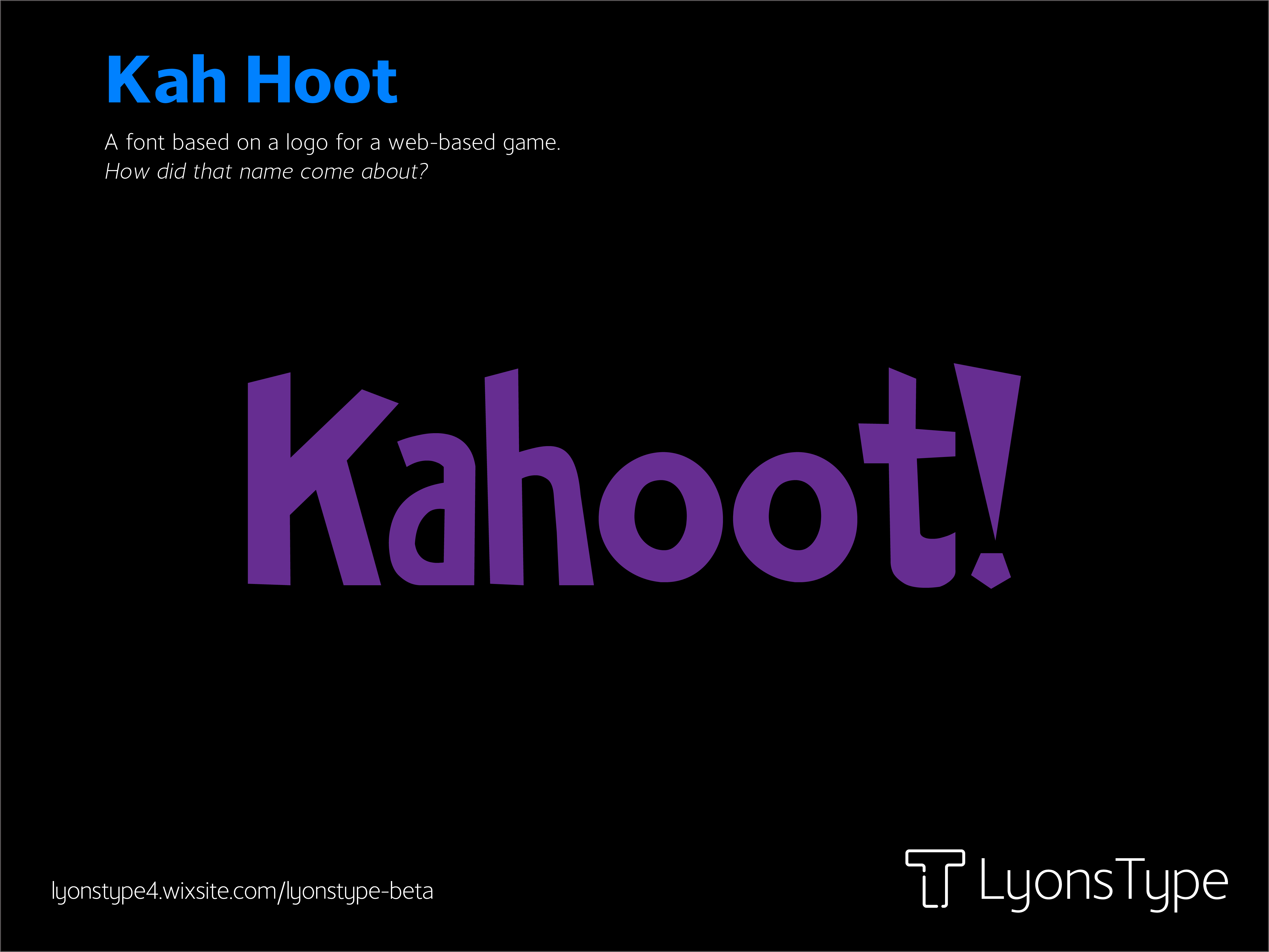 Kah Hoot by lyonstype on DeviantArt