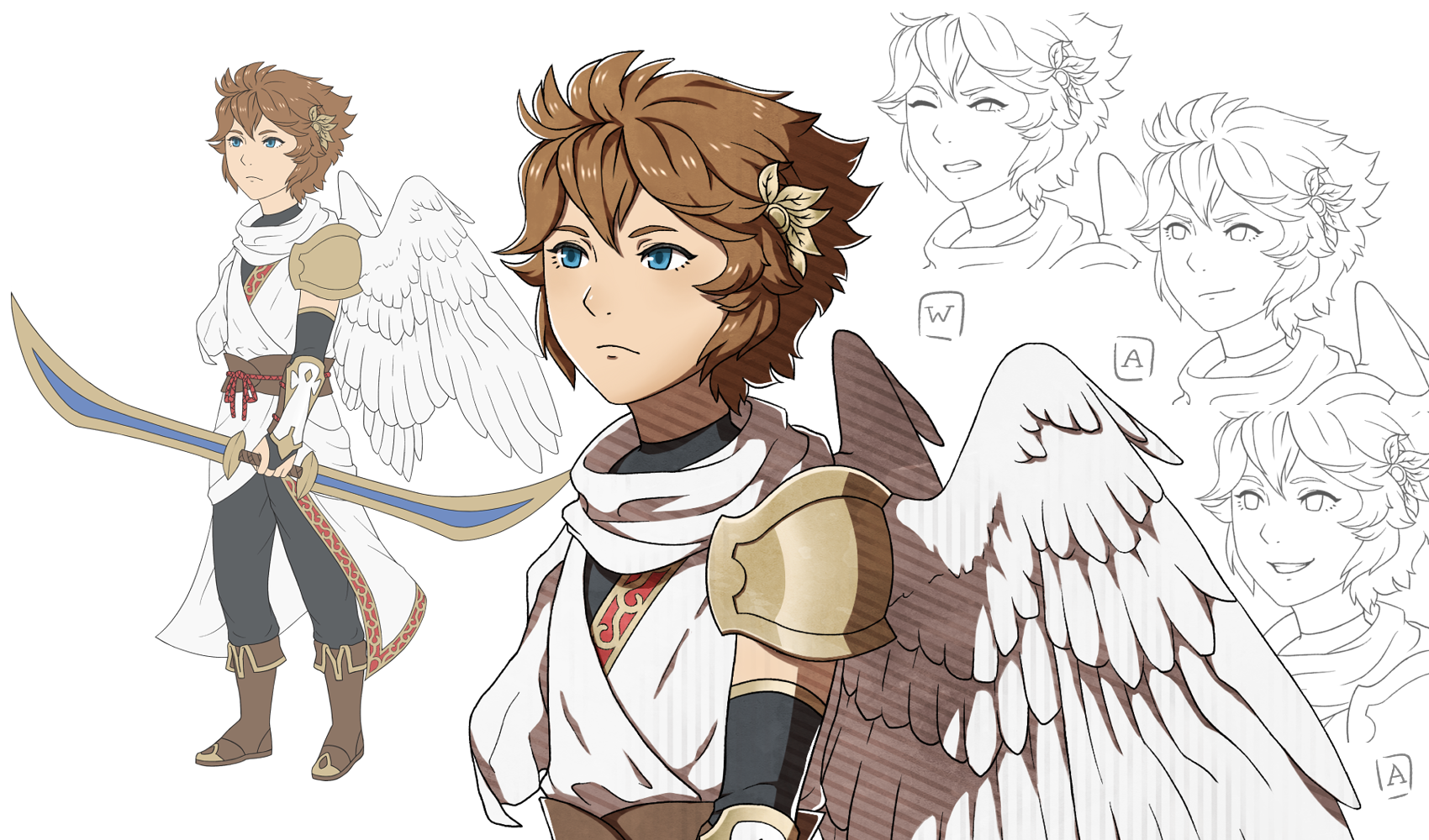 Fire Emblem Fates - Pit (concept sheet) by theunspokenprophet on DeviantArt