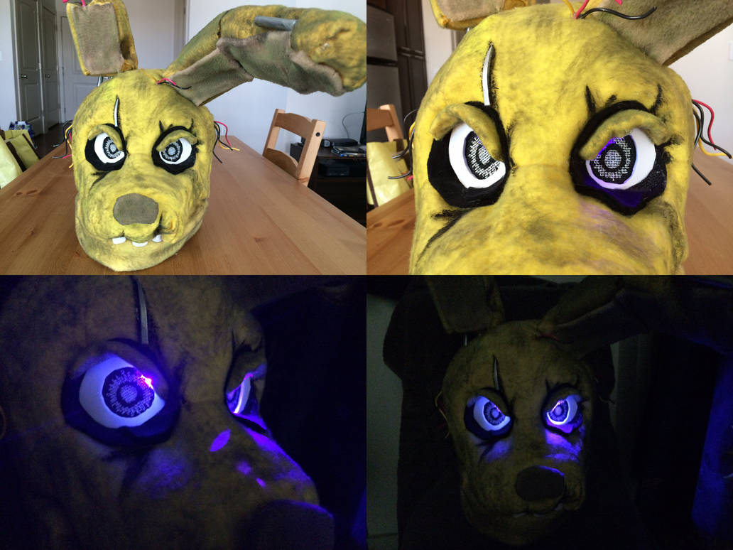 Springtrap cosplay head v2 - finished! by RuneVix on DeviantArt