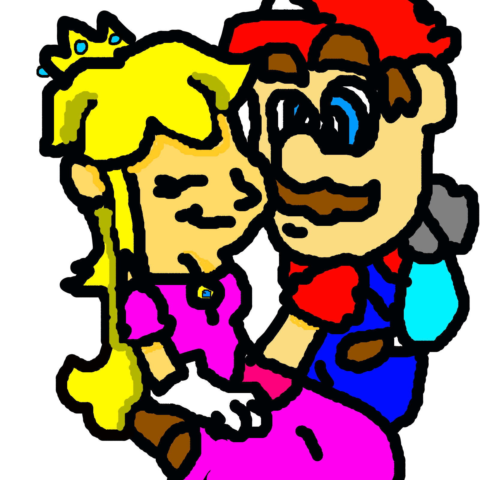 Mario and Peach by Mariotoadstool1987 on DeviantArt