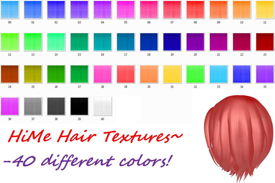 HiME Hair Textures by TwilightMarth on DeviantArt