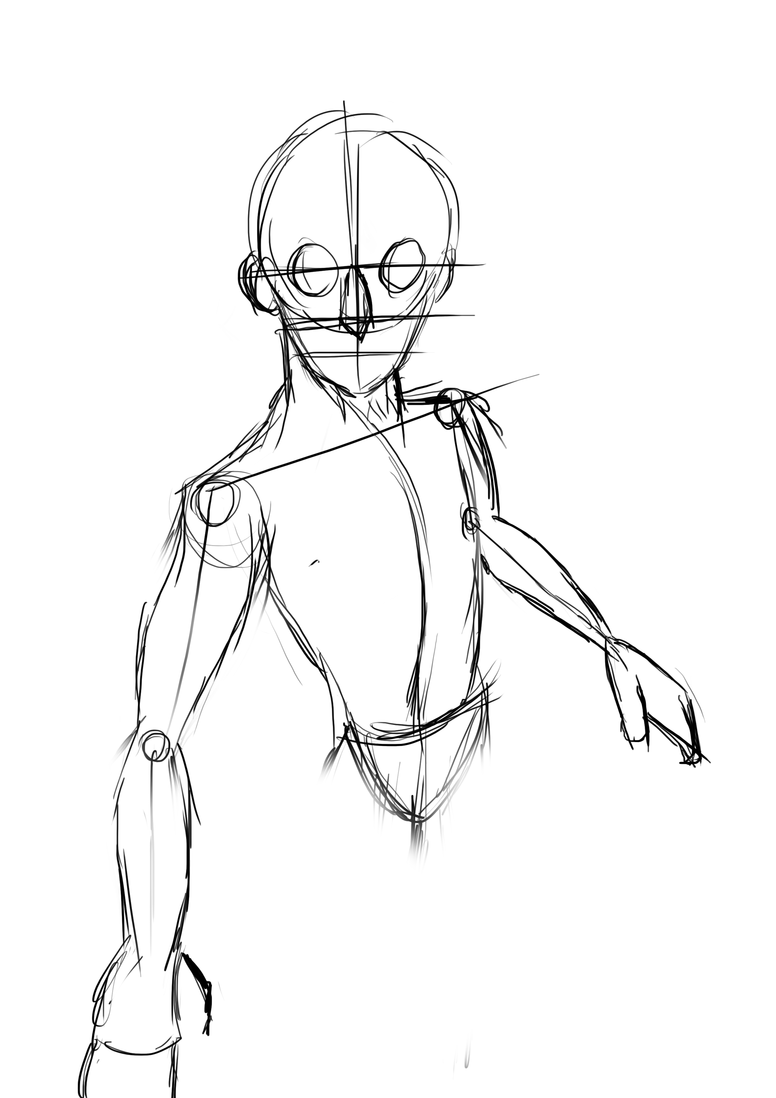 Quick Human Drawing by LordFluffyKin on DeviantArt