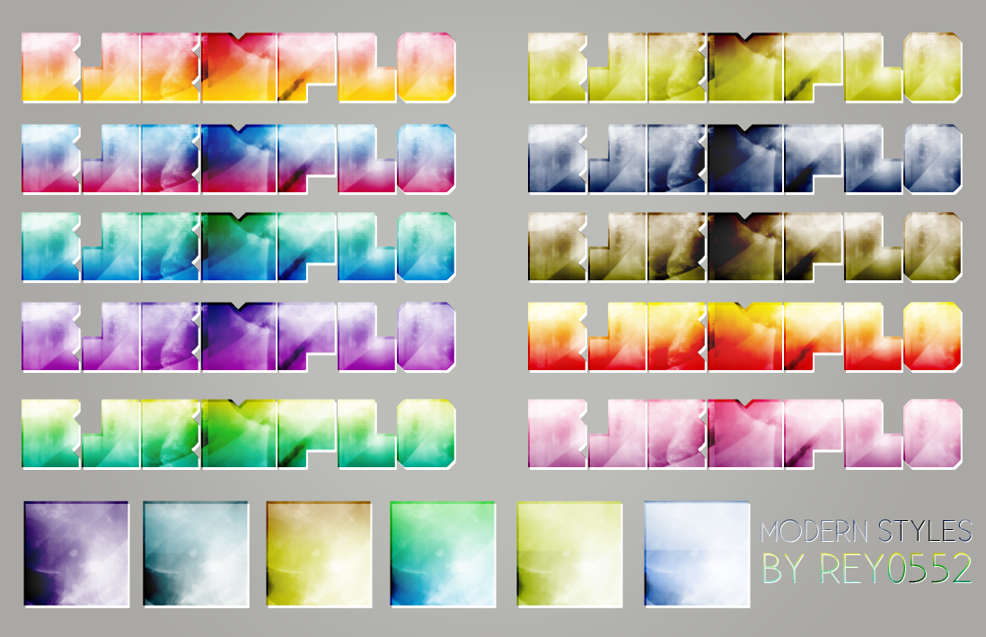 Modern Photoshop Styles by Rey0552 on DeviantArt