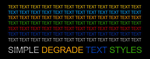 Simple Degrade Text Styles by Rey0552 on DeviantArt
