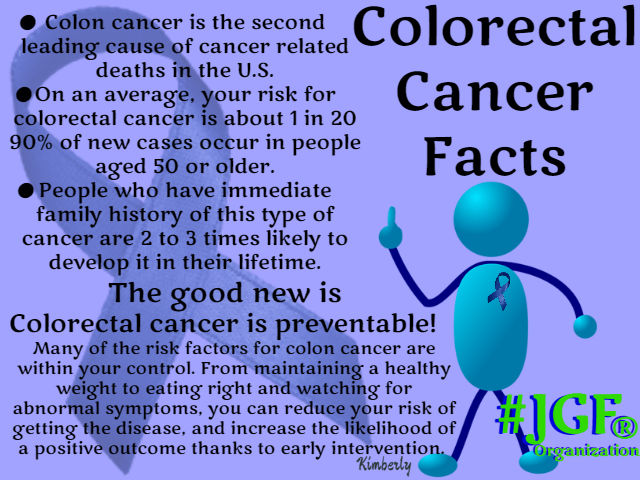 JGF Colorectal Cancer Awareness Month Poster by Kimberly-at-JGF on ...