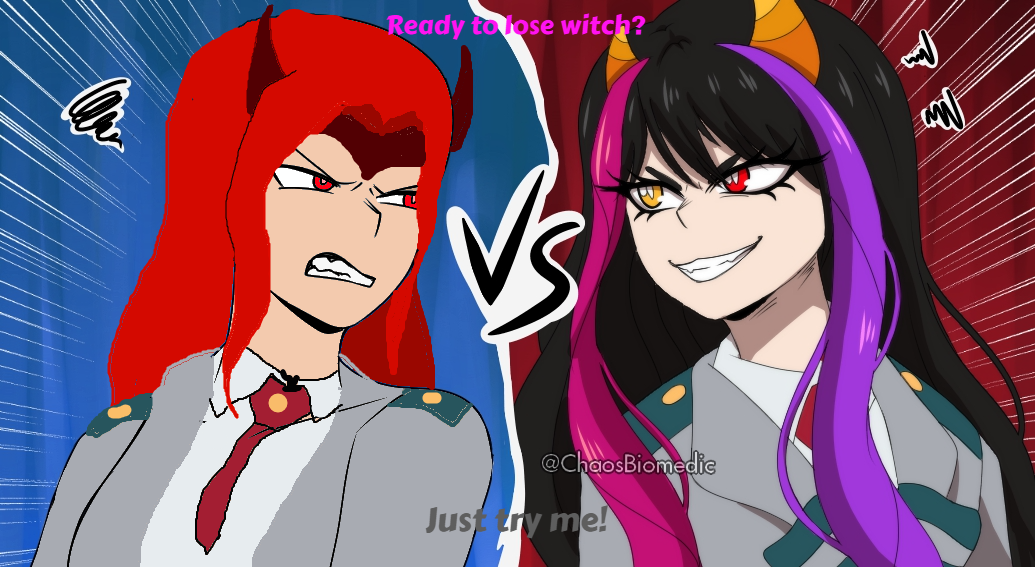 [BnHA OPEN Collab!] Mari Suu vs Aka Maruyama by Batdeku76 on DeviantArt