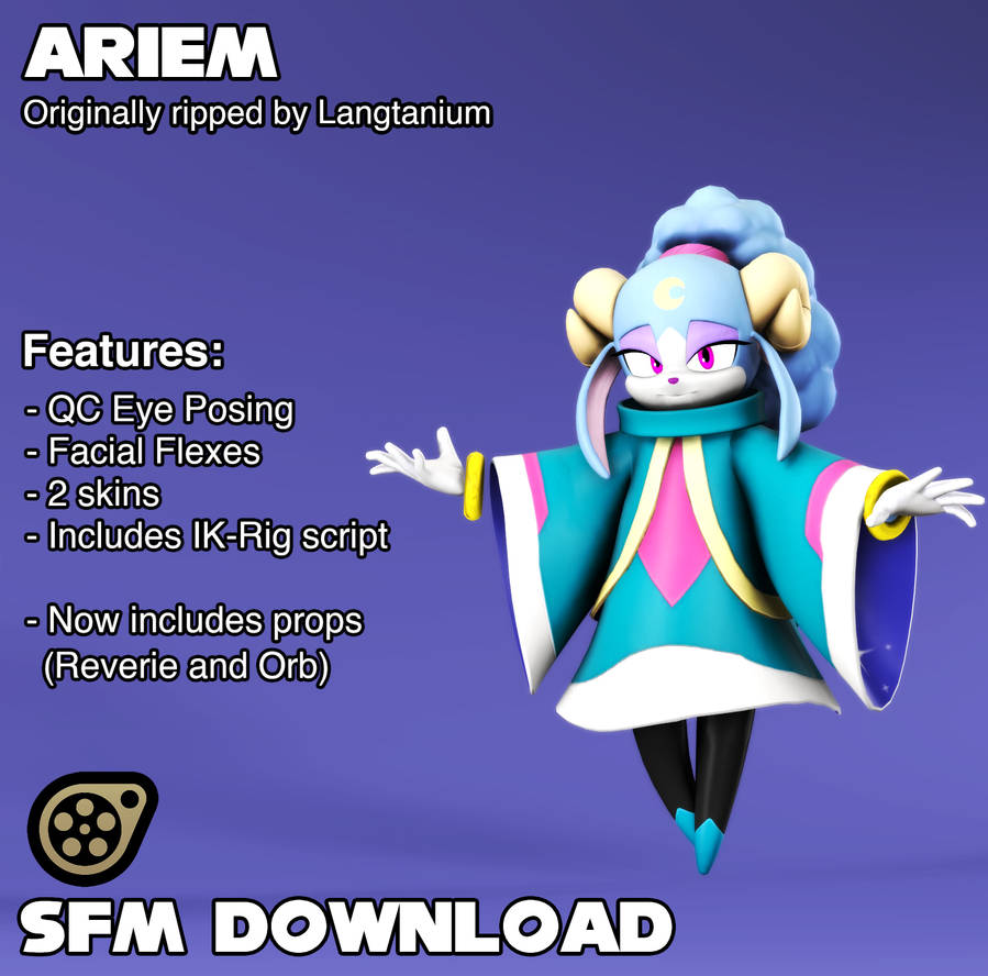 Ariem (Sonic SFM Model Port Download) by cutixemma on DeviantArt