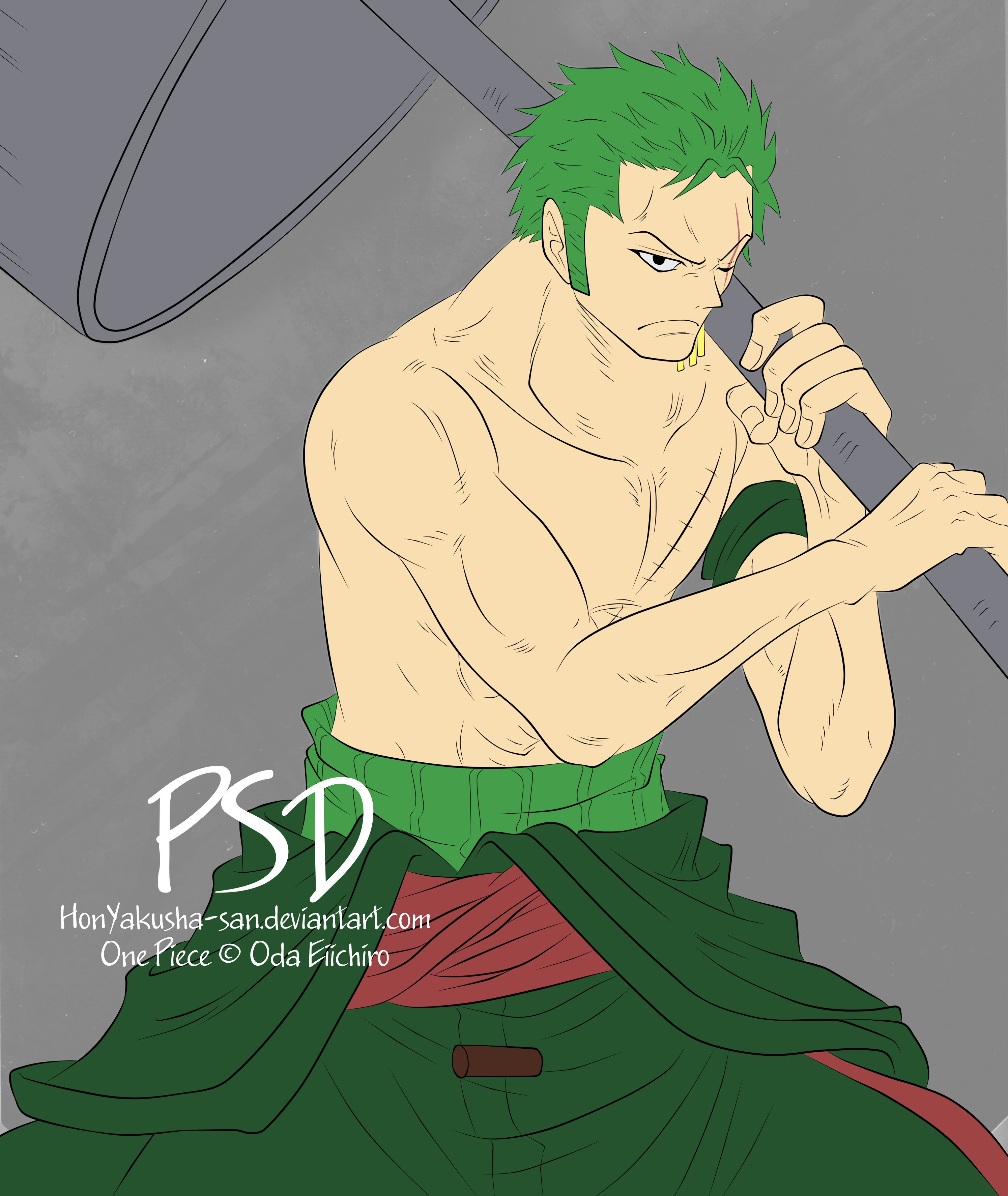 Zoro Roronoa - lineart_bases (PSD) by irych7 on DeviantArt
