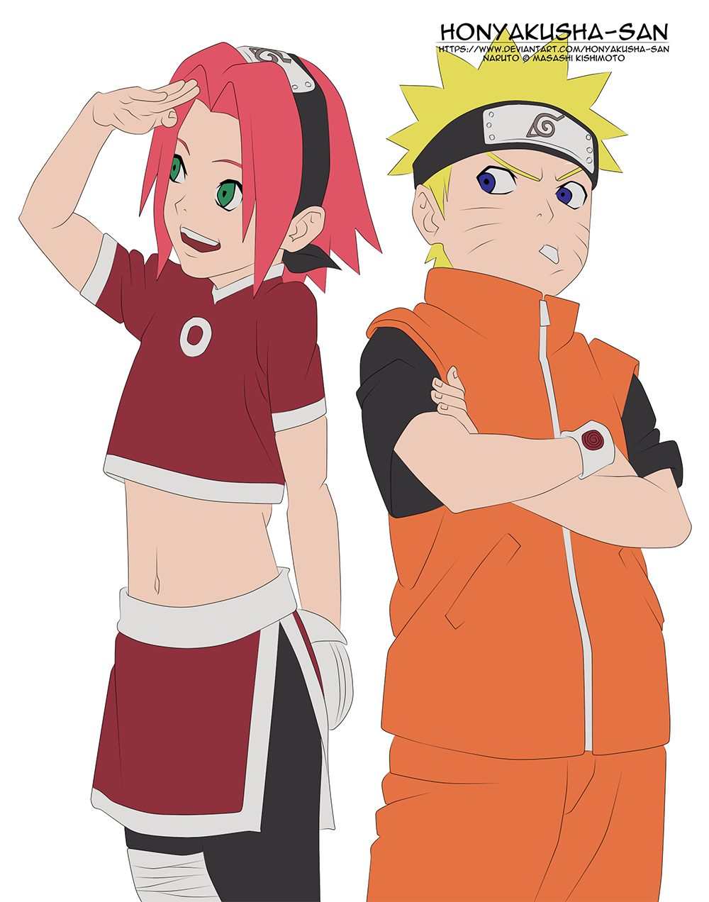 Naruto and Sakura - Movie 3 - PSD by irych7 on DeviantArt