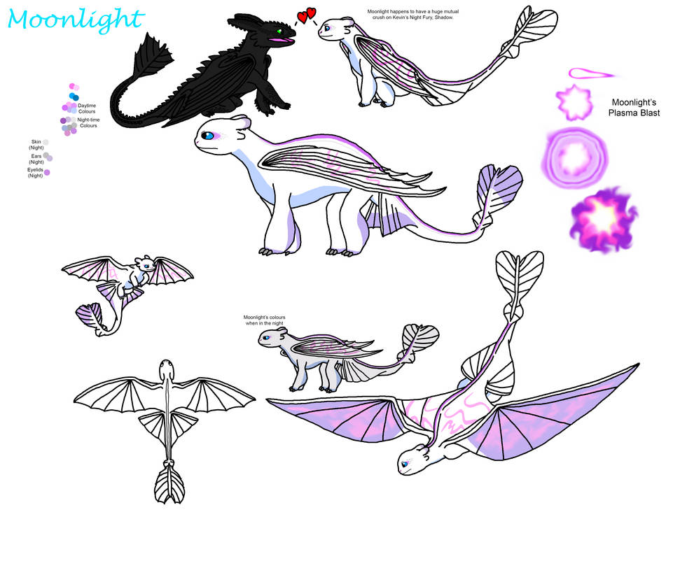 Moonlight the Light Fury by GeneticHybridHuman on DeviantArt