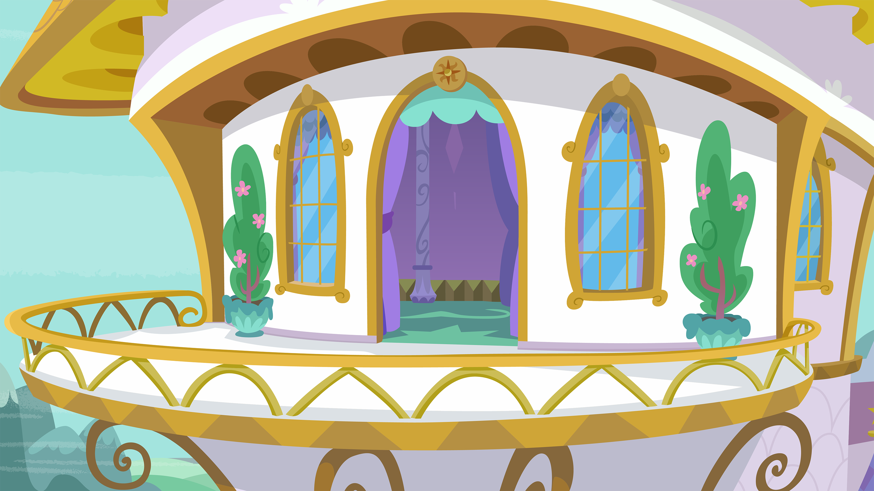 Royal Balcony by MLP-Silver-Quill on DeviantArt