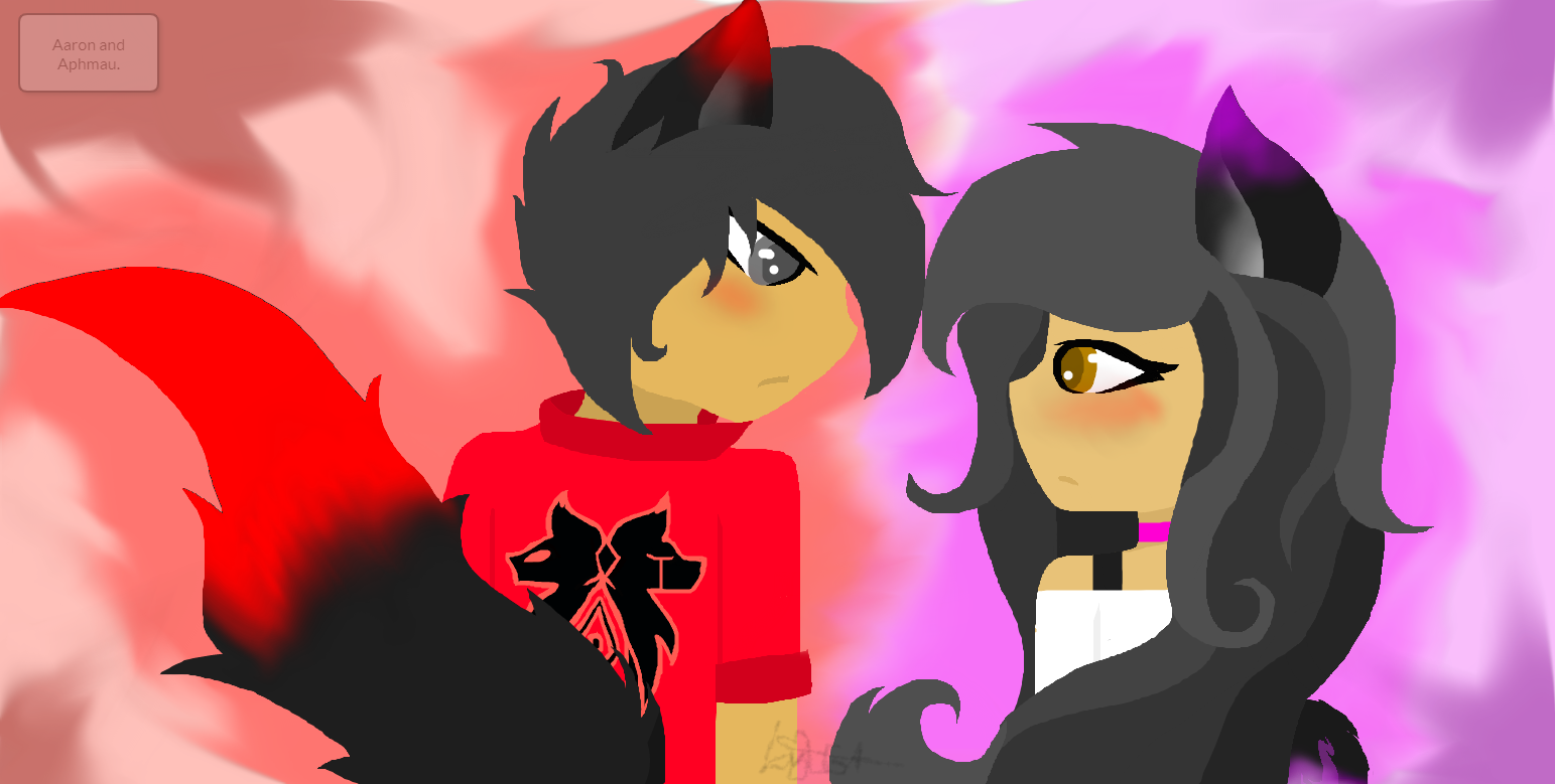 Aaron X Aphmau by LosanaGamer1Arist on DeviantArt