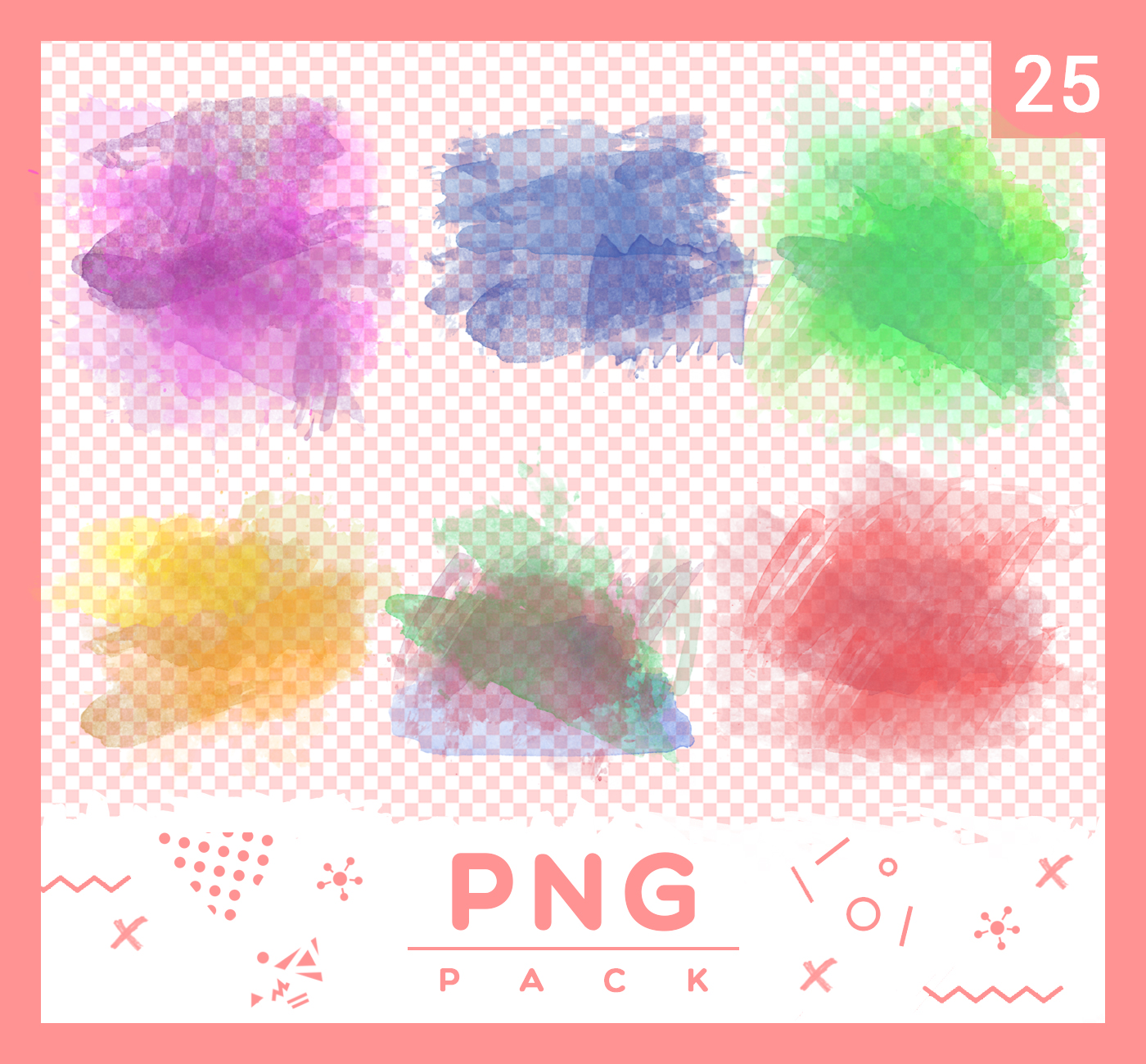 Png pack 25 - Watercolor pngs by WskZ on DeviantArt