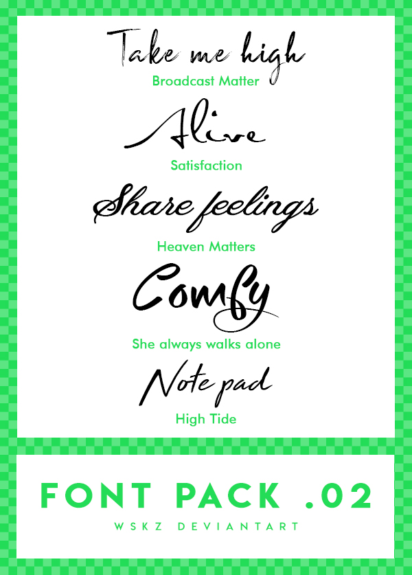 Font pack 02 by WskZ on DeviantArt