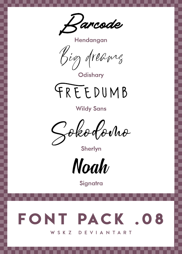 Font pack 08 by WskZ on DeviantArt