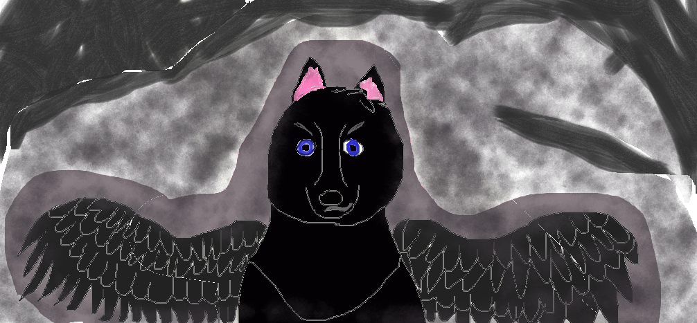 Evil Wolf Anime With Wings