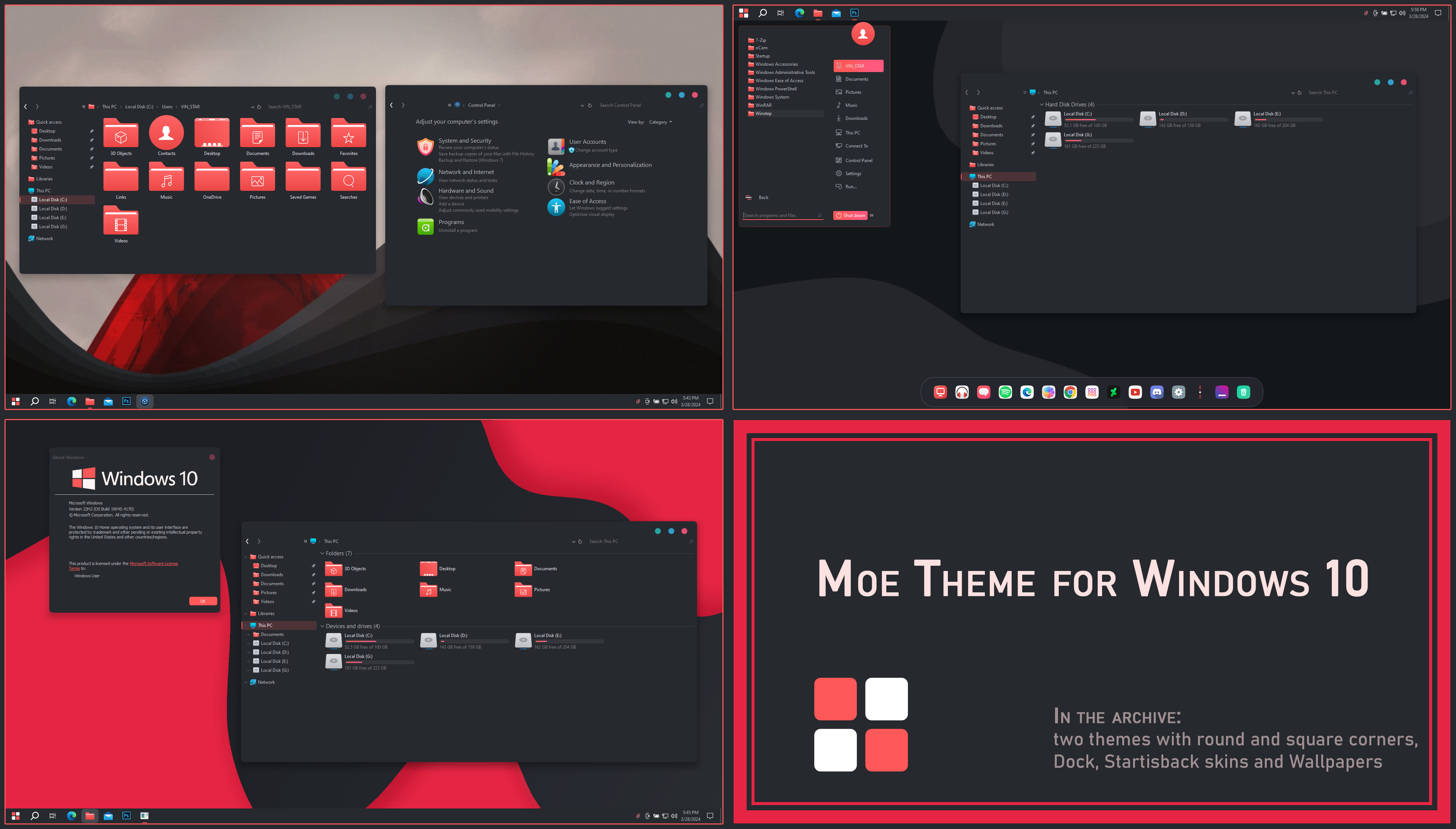 Moe Theme for Windows 10 by vinithkumar on DeviantArt