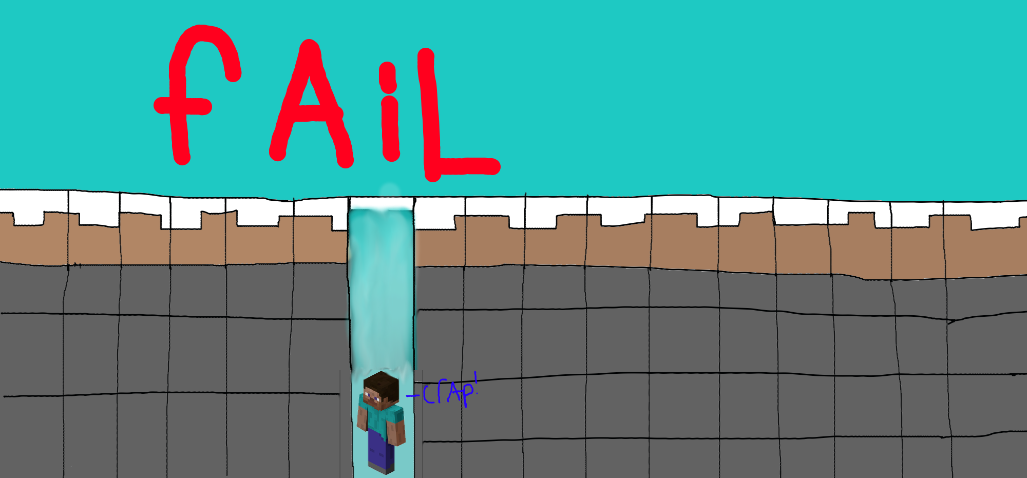 Minecraft fail by zebrafrog on DeviantArt