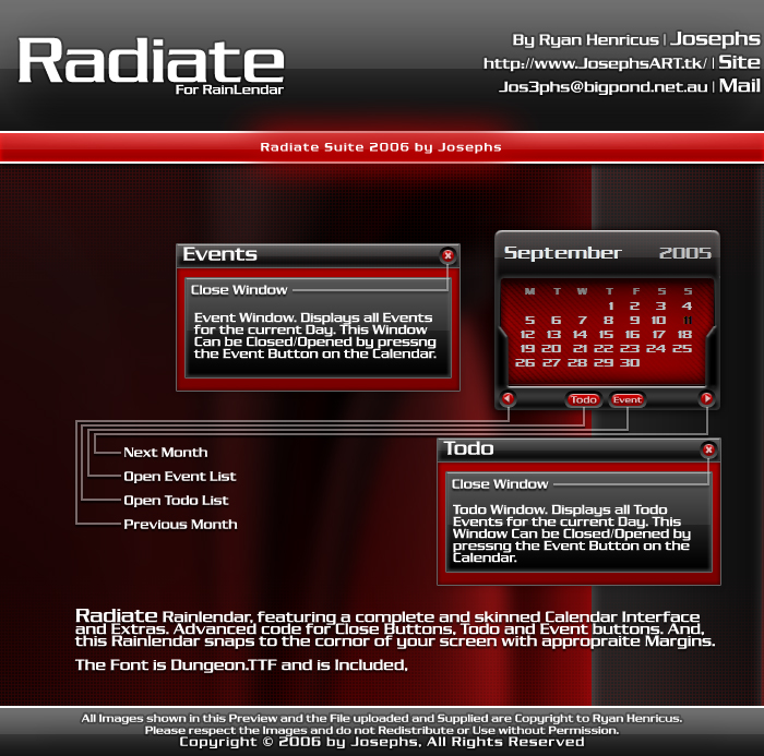 Radiate Rainlendar by Josephs on DeviantArt