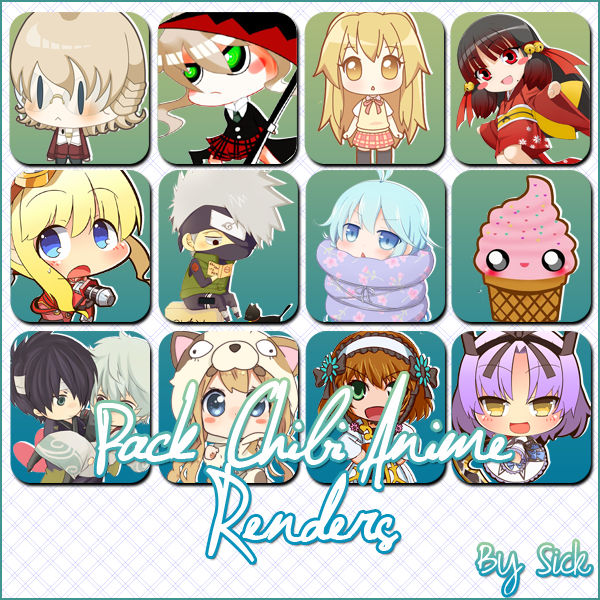 Pack de Renders Anime Chibi by Sick by AndrogynousPunky on DeviantArt