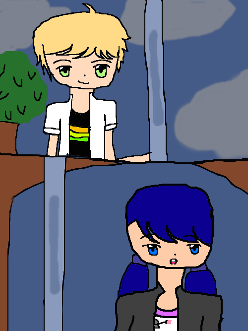 Miraculous Ladybug- Umbrella Scene by JuneandClare1211 on DeviantArt