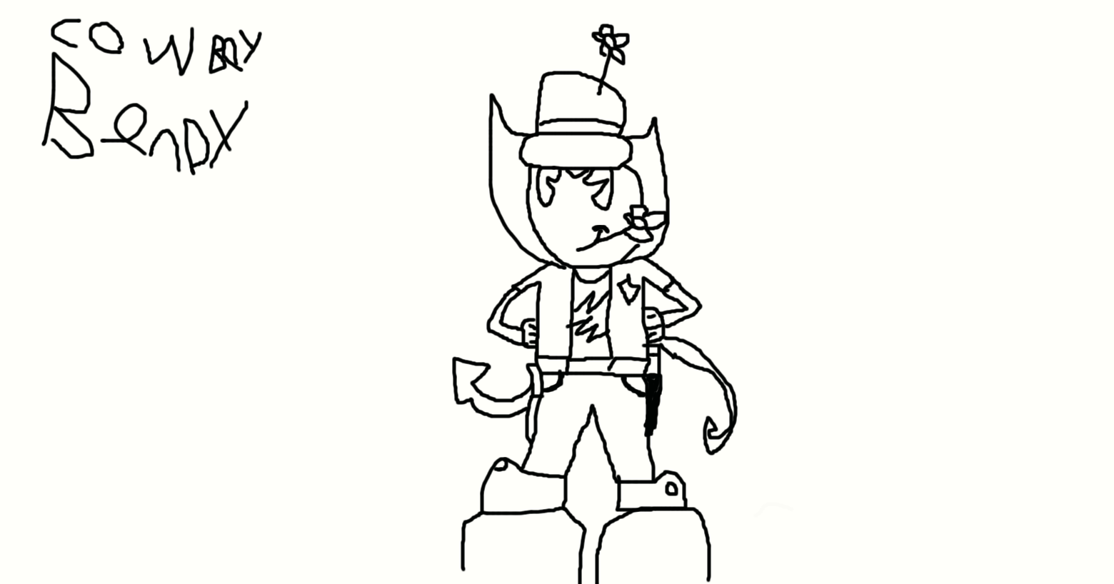 cowboy bendy by poopoocrap on DeviantArt