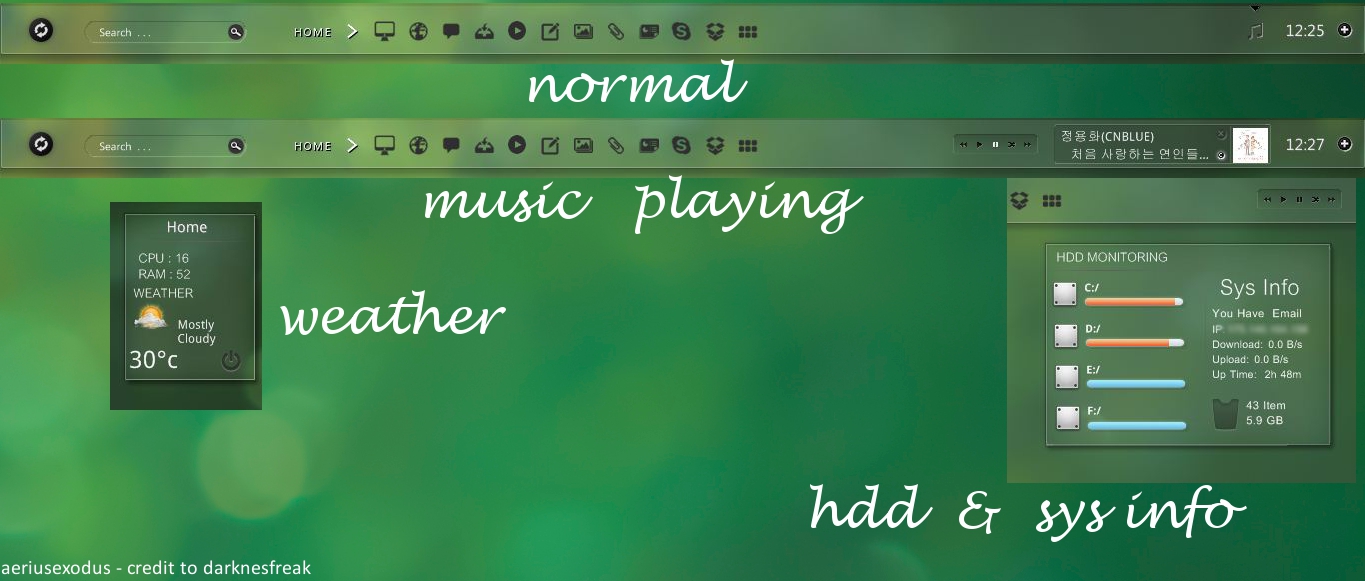 Switchin Glass - Rainmeter by aeriusexodus on DeviantArt