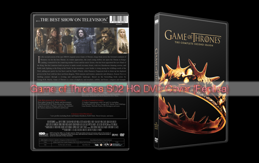 Game of Thrones S02 HQ DVD Cover (Replica) by adamhlohan on DeviantArt