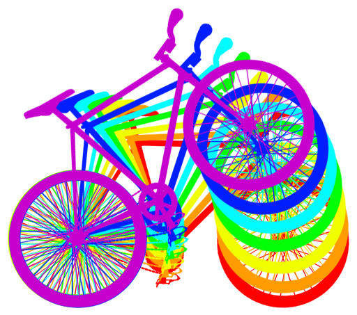 Rainbow Bike Gif by mrcolortvjr on DeviantArt