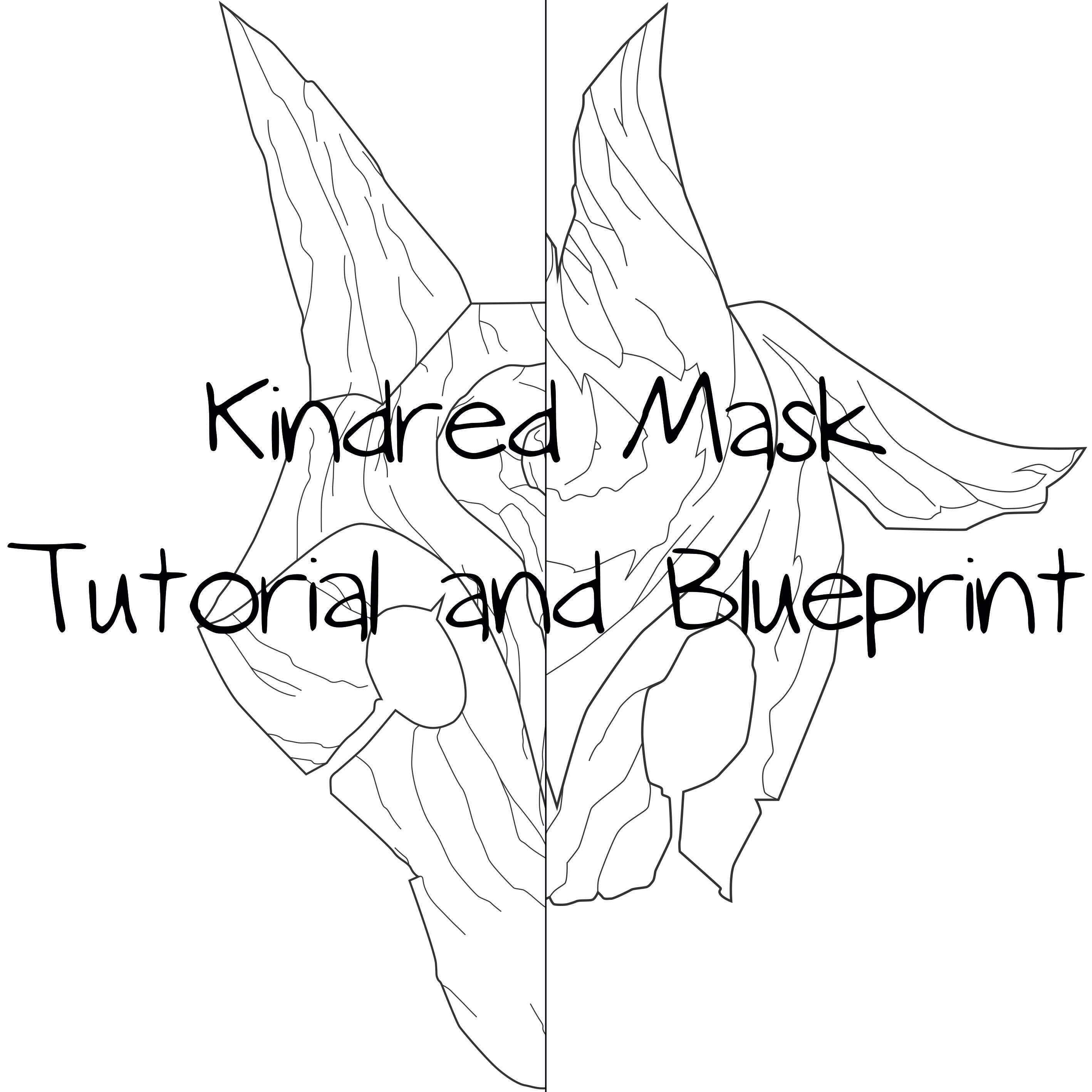 Kindred Mask - Tutorial and Blueprint Download by AoNeko-CosplayDraw on ...