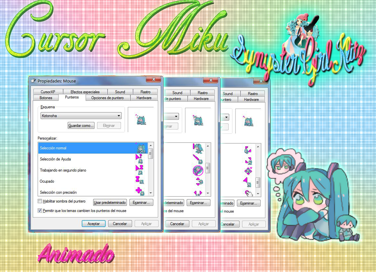 Cursor Miku Animado by SynysterGirlKltz on DeviantArt
