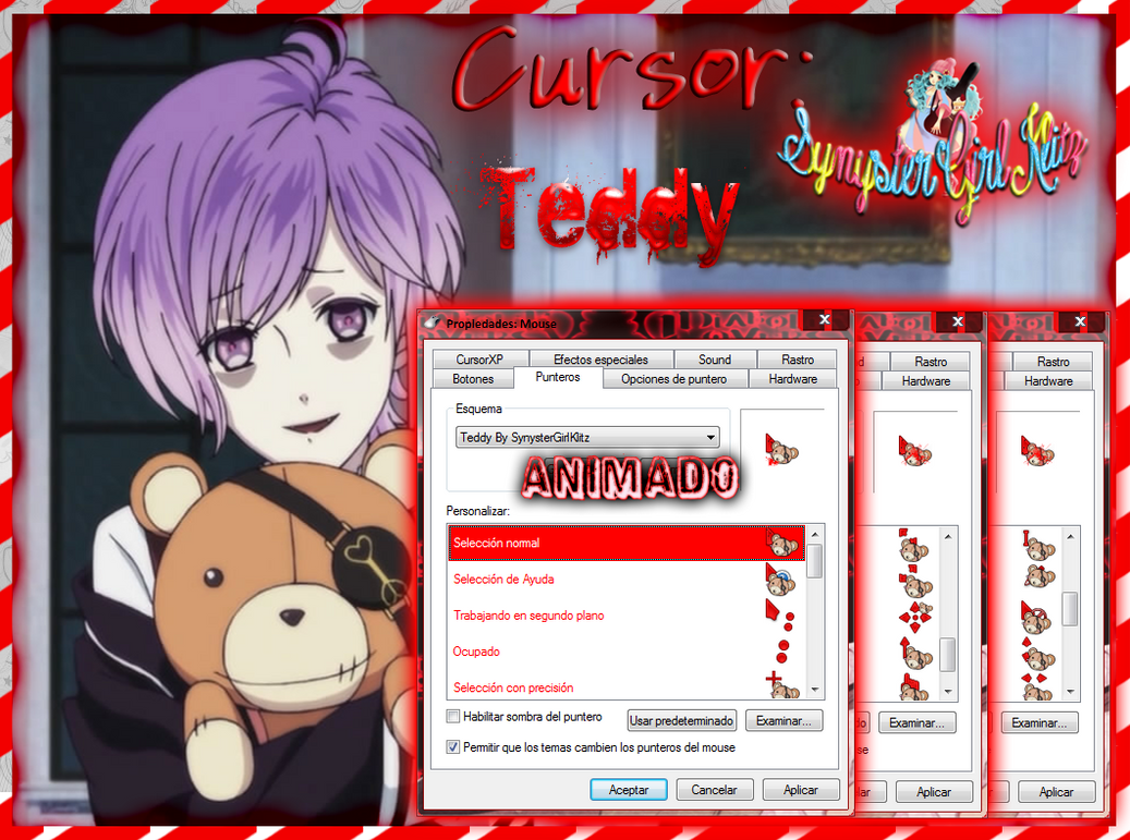 Teddy (Diabolik Lovers) Cursor Animado by SynysterGirlKltz on DeviantArt