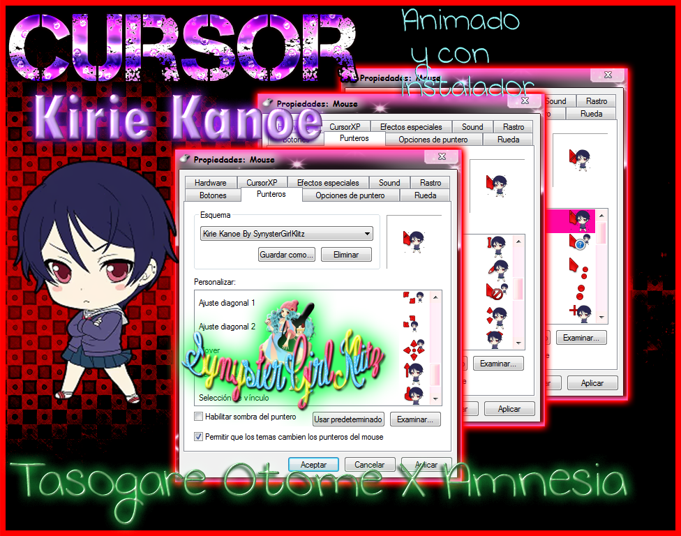 Kirie Kanoe Cursor Animado by SynysterGirlKltz on DeviantArt