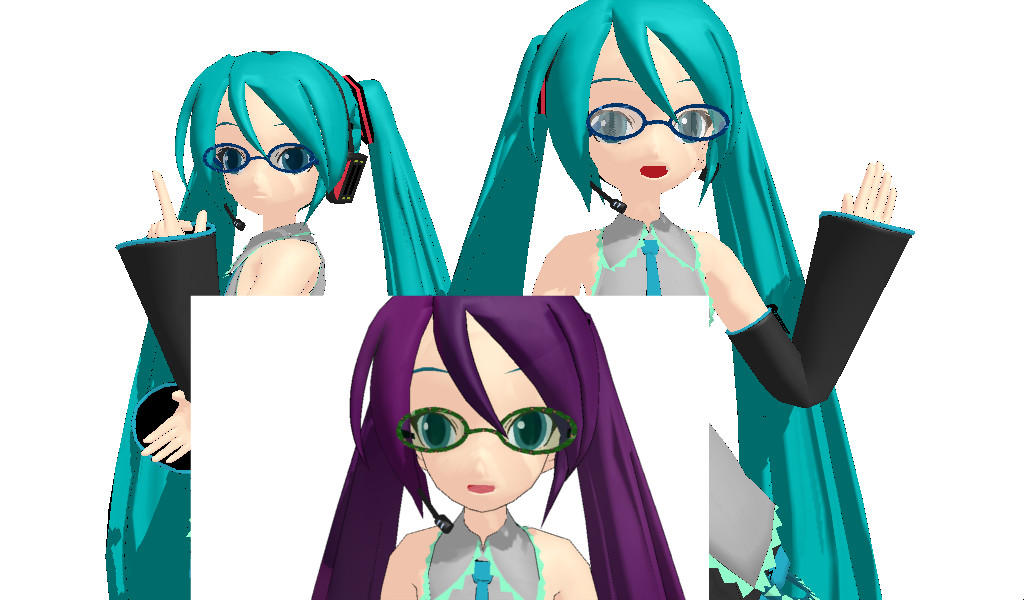 MMD Oval Glasses Download by GIRZim232 on DeviantArt