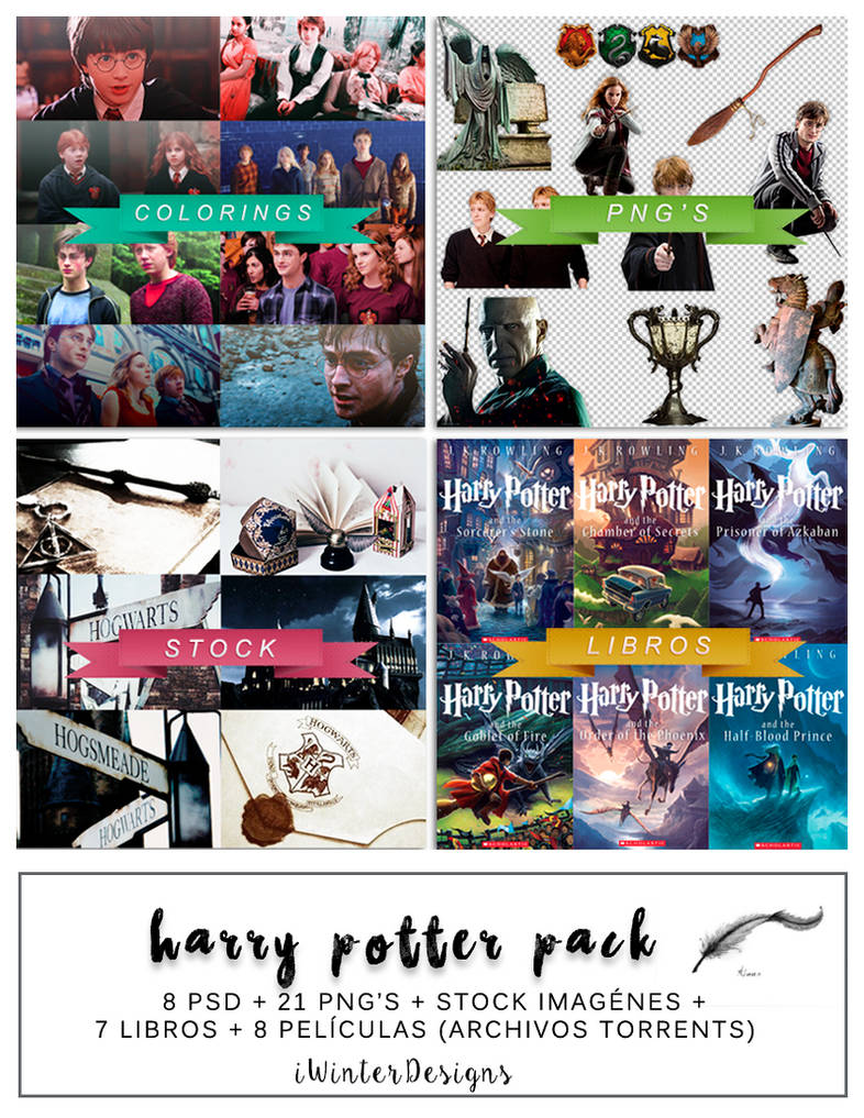 HARRY POTTER PACK (500 Watchers) by winterdesigns on DeviantArt