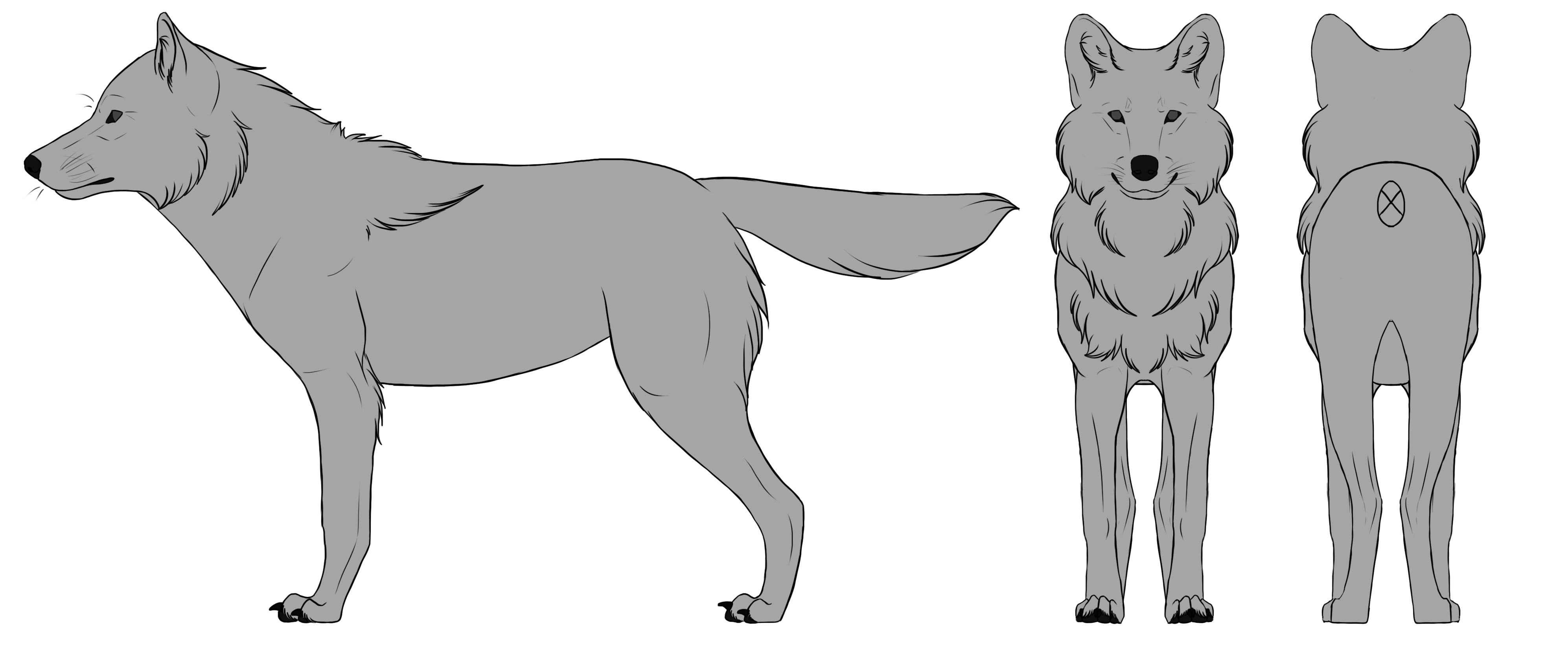 Base - Grey Wolf [PSD] by Srinyx on DeviantArt