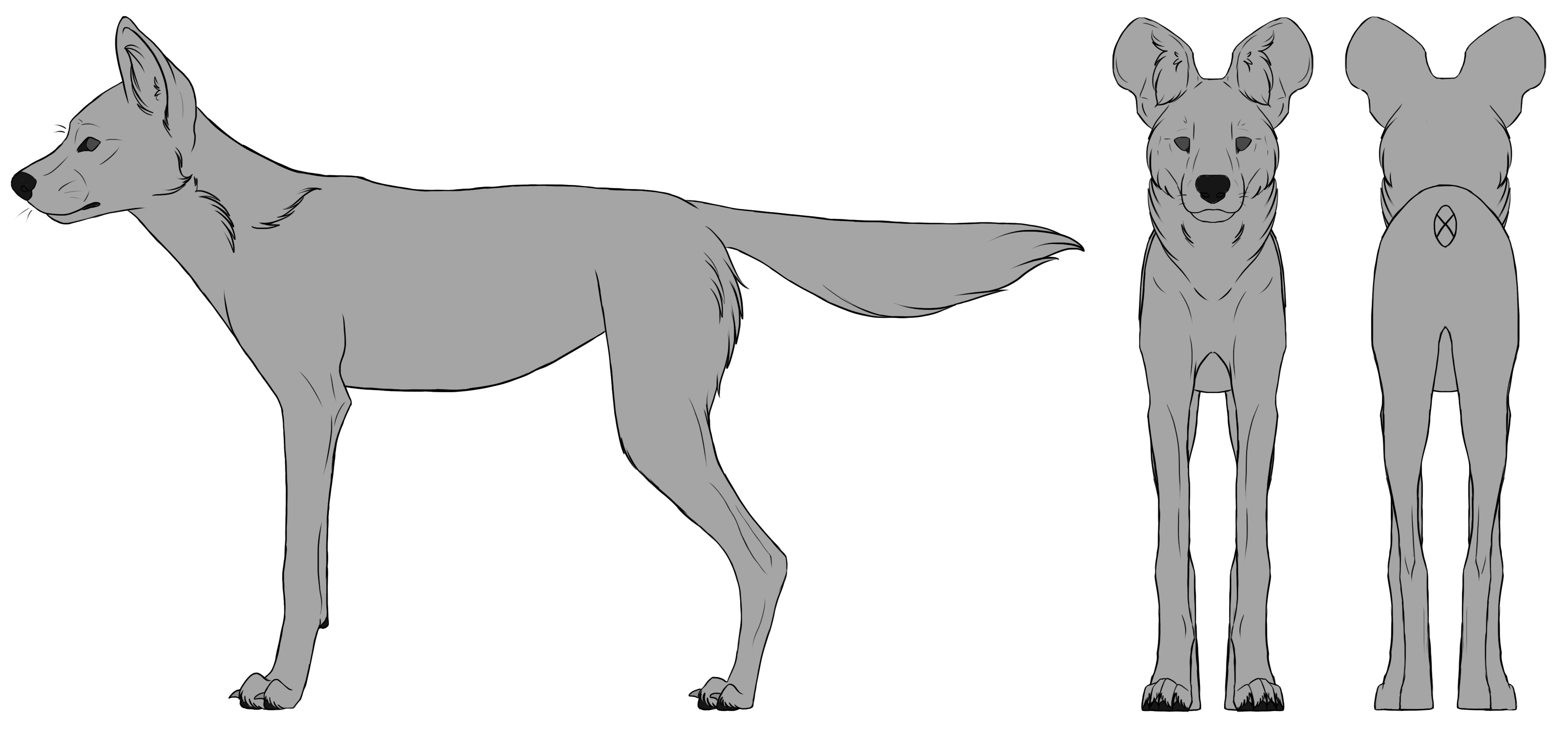 Base - African Wild Dog [PSD] by Srinyx on DeviantArt