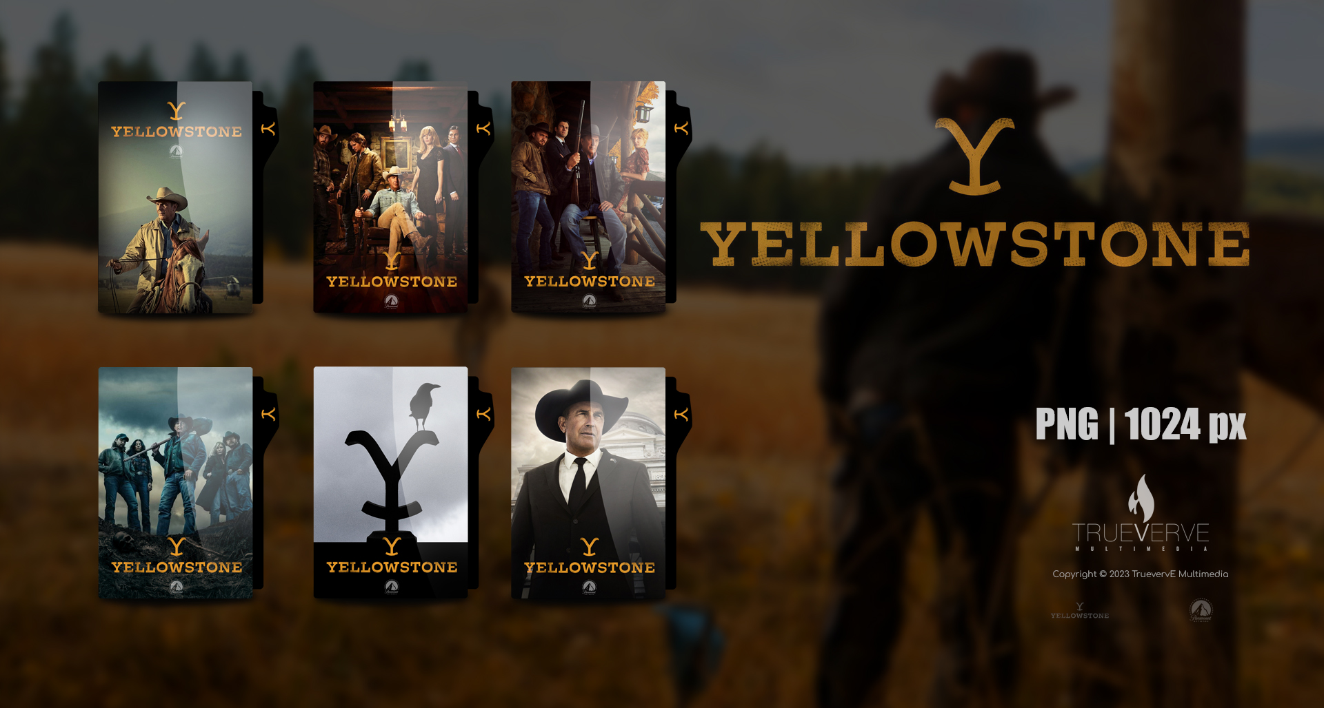 Yellowstone Folder Icon Collection by TruevervE on DeviantArt