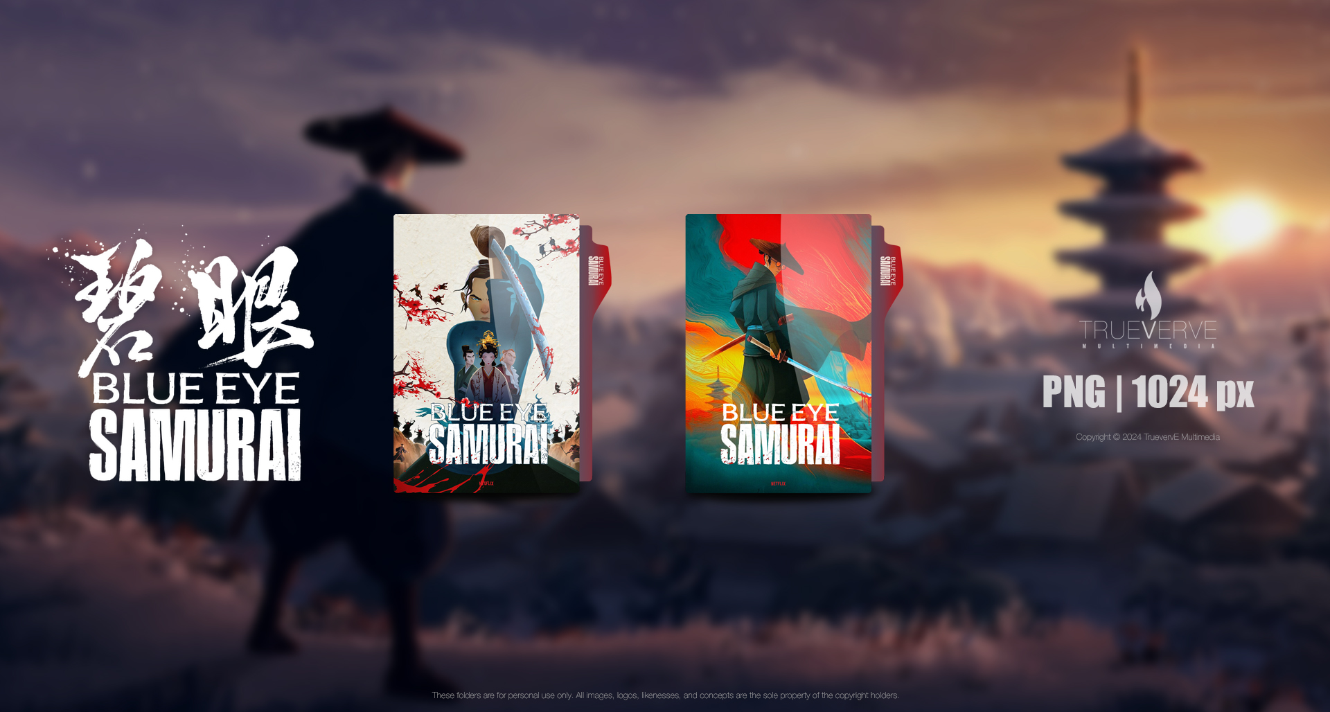 Blue Eye Samurai Folder Icon Collection by TruevervE on DeviantArt