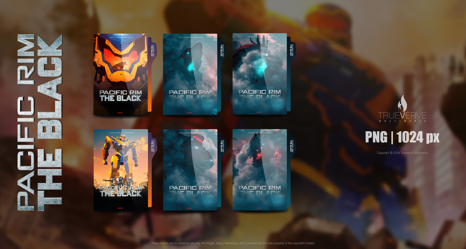 Pacific Rim The Black Folder Icon Collection by TruevervE on DeviantArt