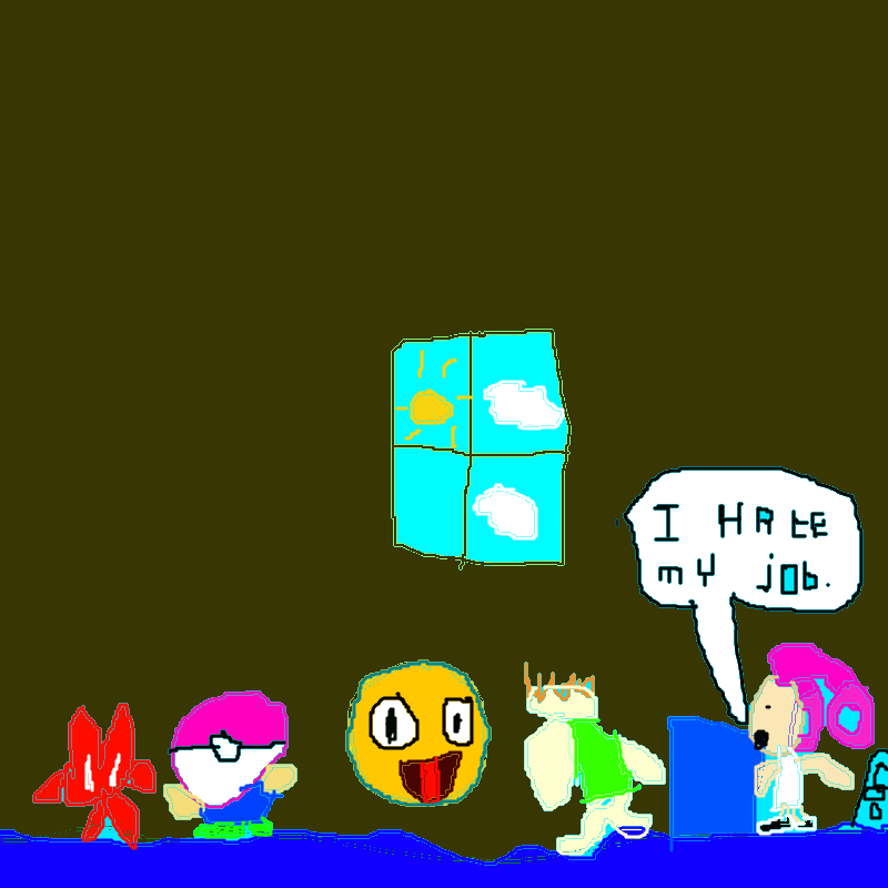 Nurse joy hates her job. by chris-I-M on DeviantArt