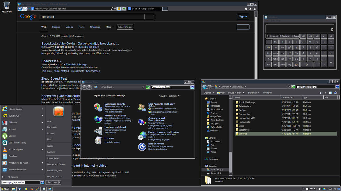 MSA High Contrast Dark Theme for Windows 7 by eluinstra on DeviantArt