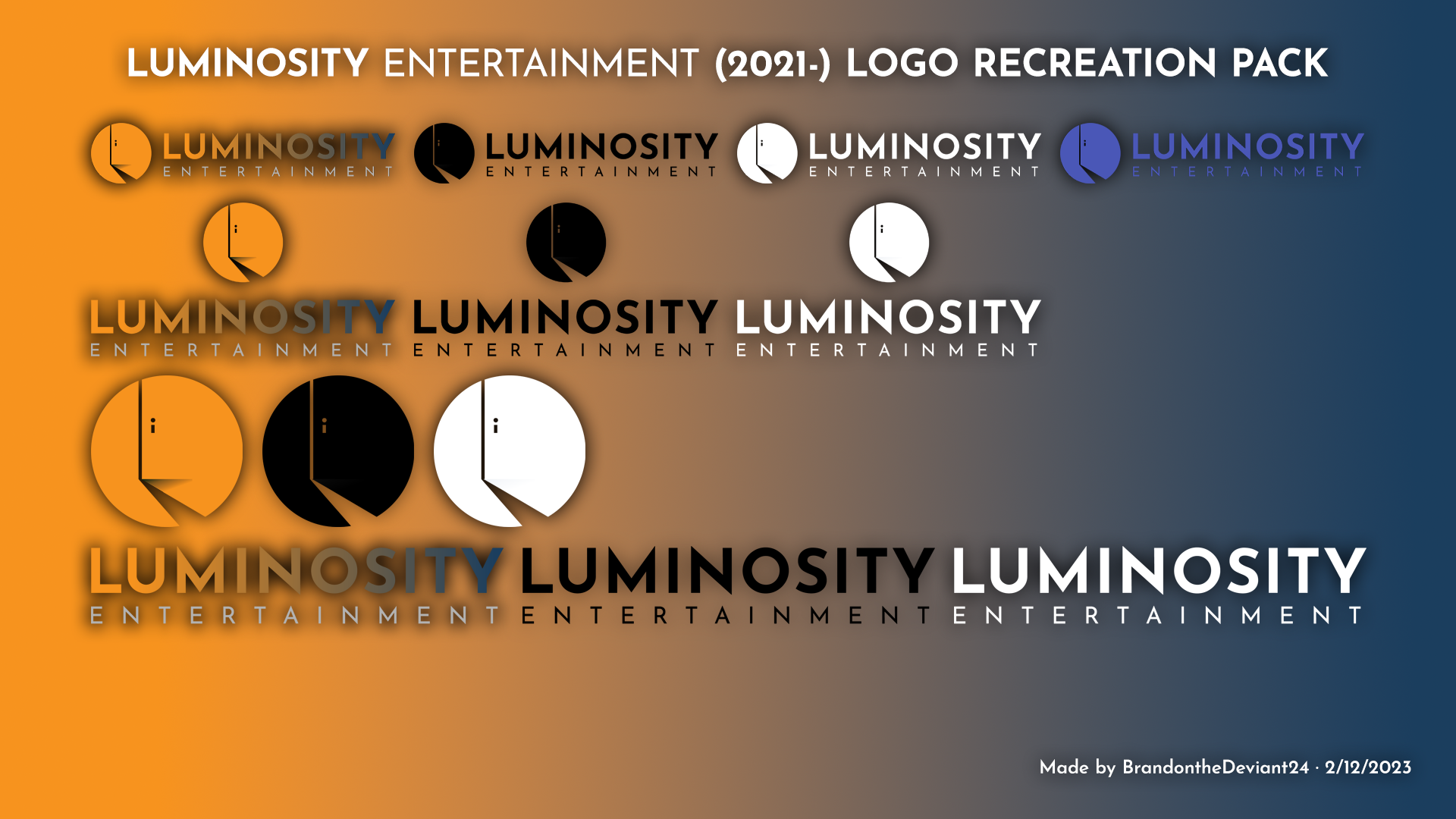 Luminosity (2021-) vector logo recreation pack by BrandontheDeviant24 ...