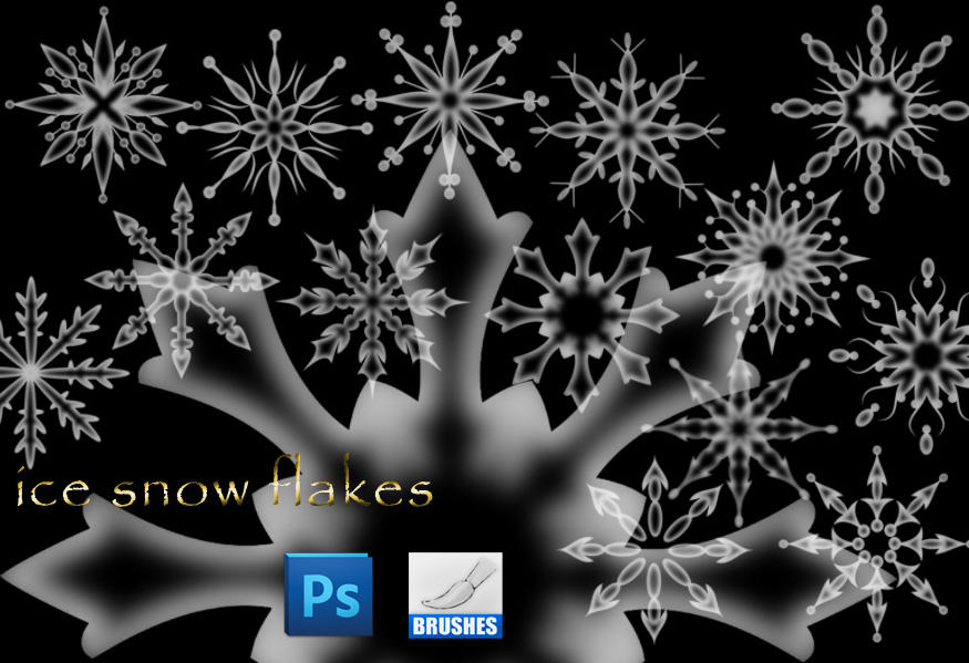 Ice Snow Flakes by roula33 on DeviantArt