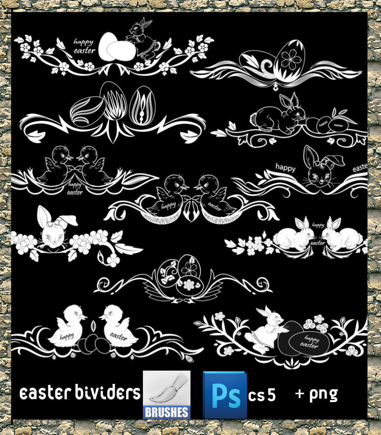 Easter Dividers by roula33 on DeviantArt