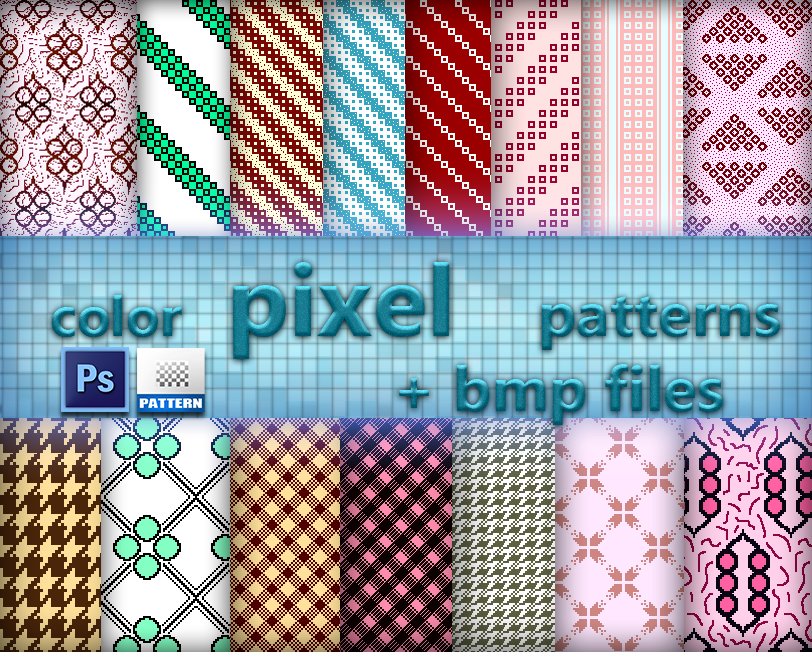 Color Pixel Patterns by roula33 on DeviantArt