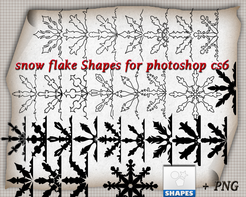 snow flake Shapes by roula33 on DeviantArt