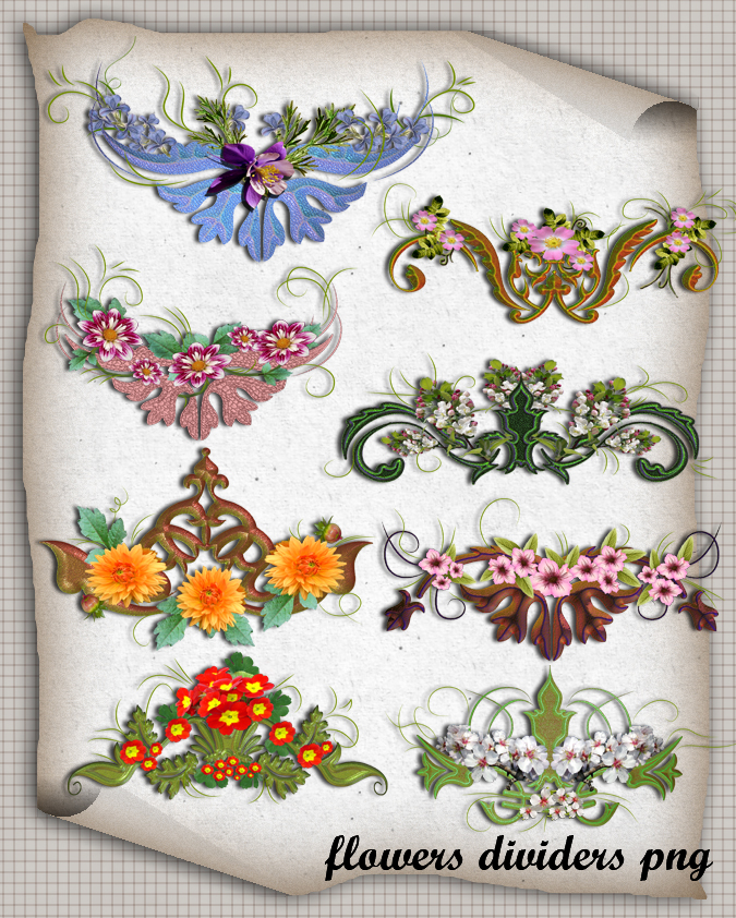 Flowers Divibers Png by roula33 on DeviantArt
