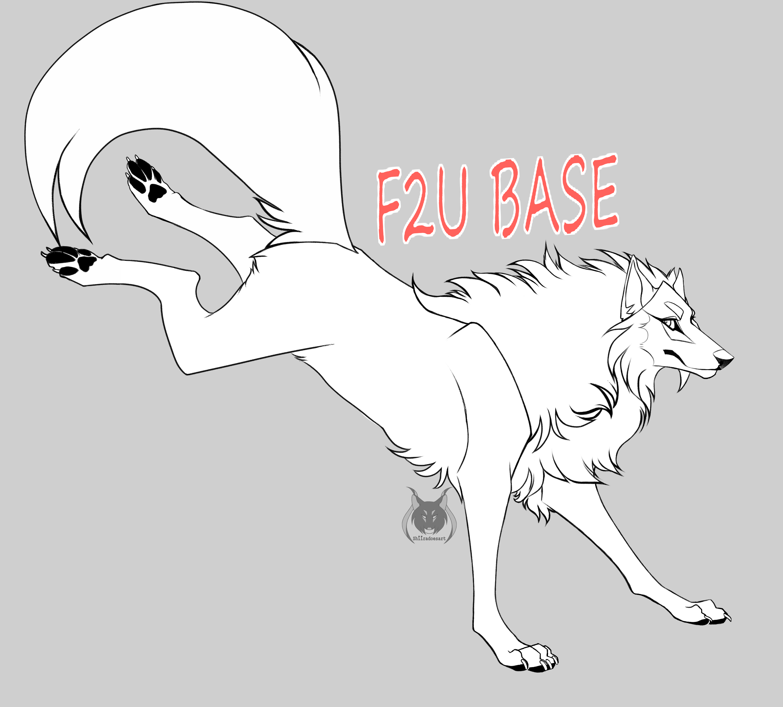 |F2U| Wolf base by Xsevilite on DeviantArt