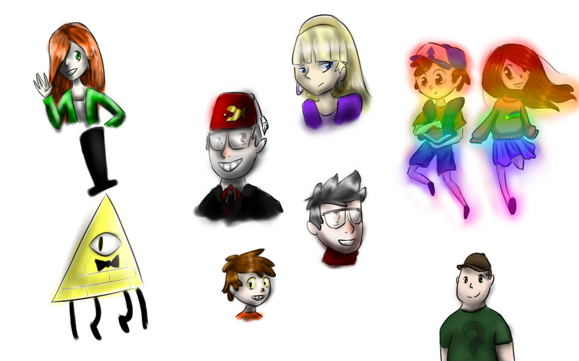 Gravity falls characters by Iri-the-dragon on DeviantArt